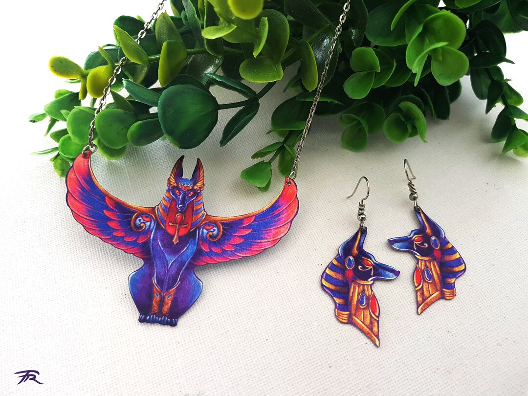 Winged Dog Canine Jackal Anubis Death God Egyptian Myth - Etsy