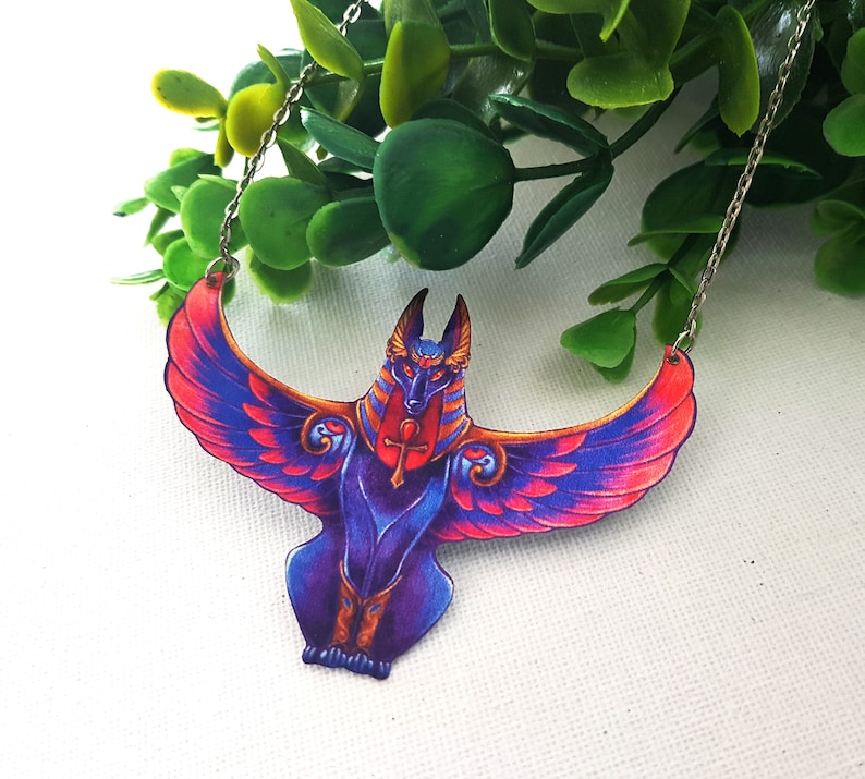 Winged Dog Canine Jackal Anubis Death God Egyptian Myth - Etsy