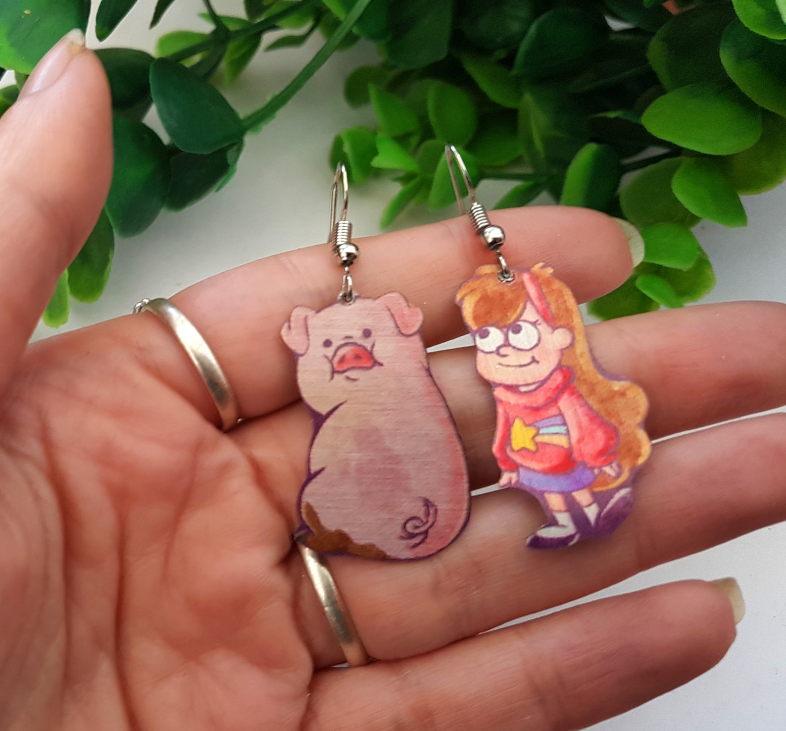 Gravity Falls Mabel Pines Waddles Pig Cute Kawaii Metal Dangle | Etsy UK