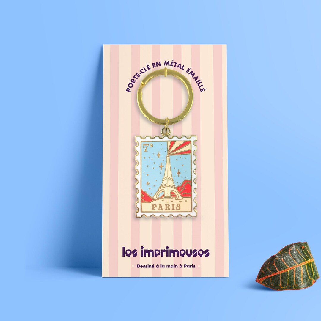 Key Ring, Accessory, Decoration - Paris Stamp - 7th Arrondissement ...