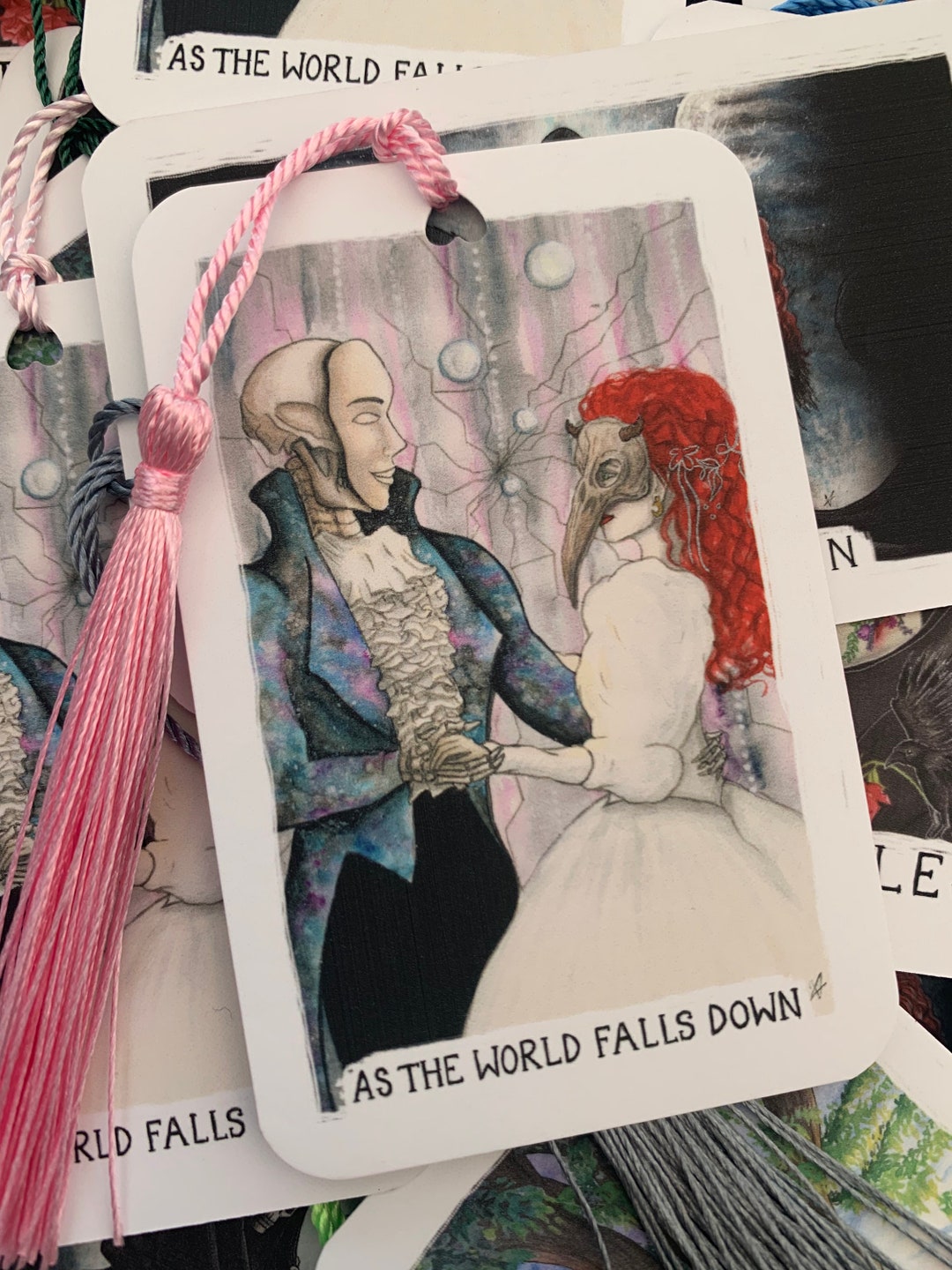 Oracle Card Bookmarks Fantasy and Dark Art by Victoria Thorpe Art - Etsy