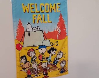 Peanuts Fall Garden Flag - Etsy
