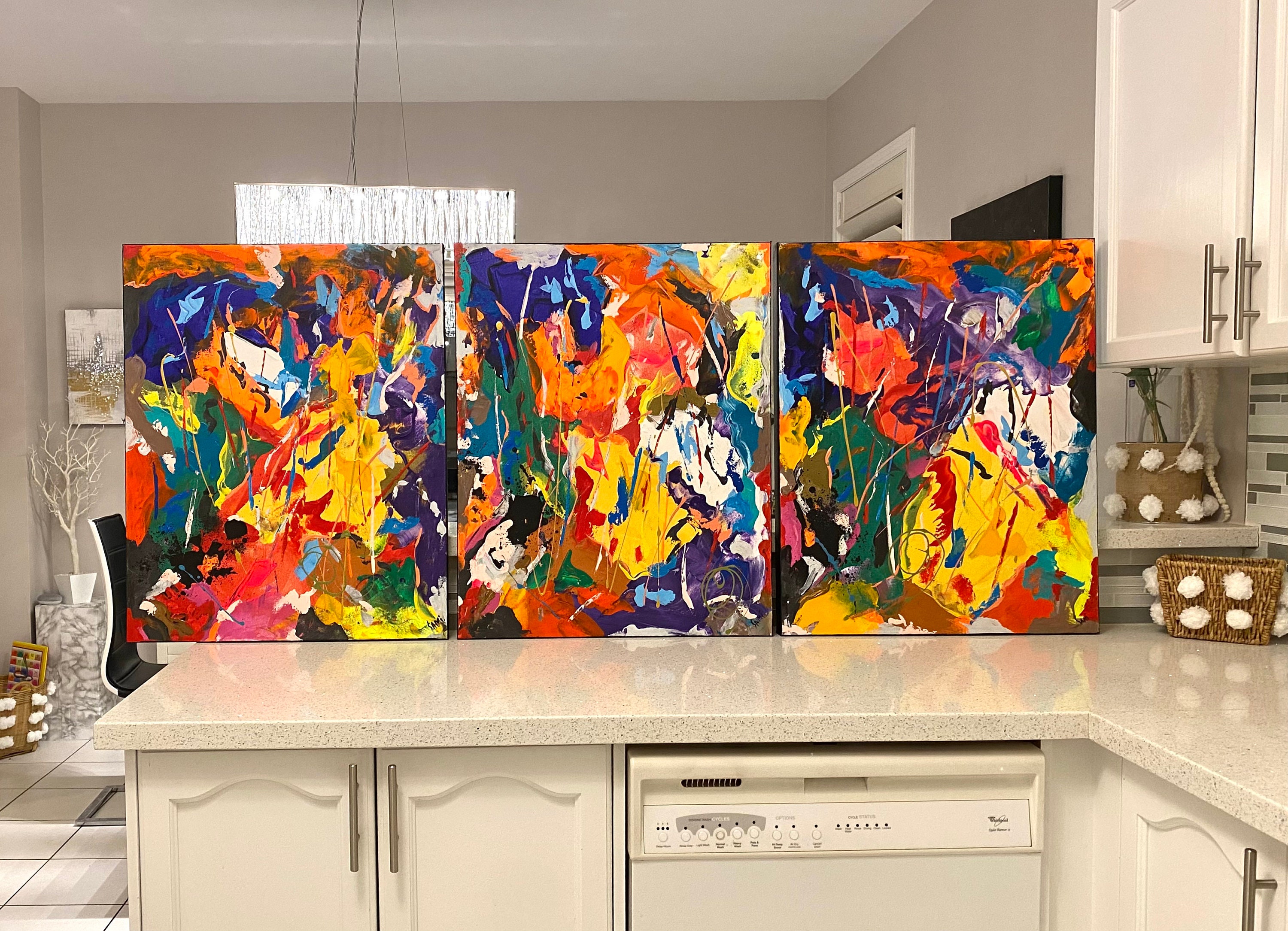 Large Abstract Painting for Modern Homes Texture Acrylic - Etsy