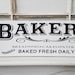 Farmhouse Bakery Sign, Distressed Wood Kitchen Decor (24" X 7.25") - Etsy