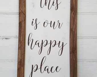 Be happy sign | Etsy