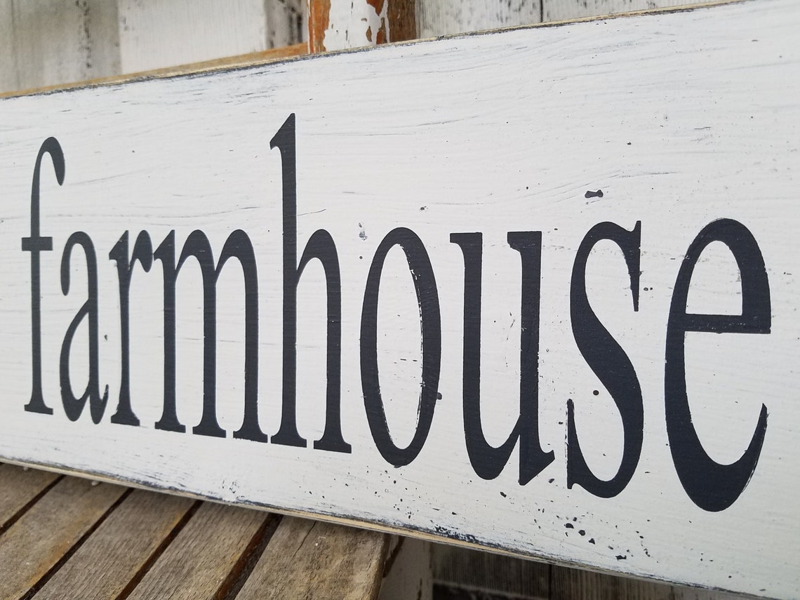 Farm Sign, Farm Sweet Farmhouse Sign, Farmhouse Sign, Rustic Wood Sign ...