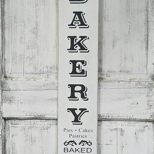 Bakery Sign, Baked Fresh Daily Wood Sign, Pie Sign, Cake Sign, Pastries ...