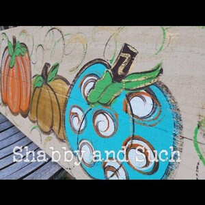 Pumpkins Rustic Wood Sign, Hand Painted Sign, Fall Sign, Autumn Sign ...