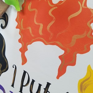 I Put A Spell on You Door Hanger, Halloween Door Hanger, Fall Door ...