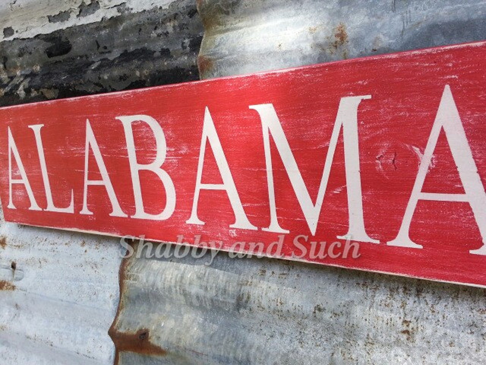 Alabama sign rustic wood sign farmhouse style sign wooden | Etsy