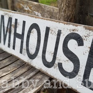 Rustic Farmhouse Wood Sign, Hand Painted Distressed Decor (24" X 5.5 ...