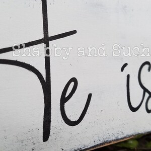 He is Risen Sign, Easter Sign, Rustic Wood Sign, MINI SIGN, Farmhouse ...