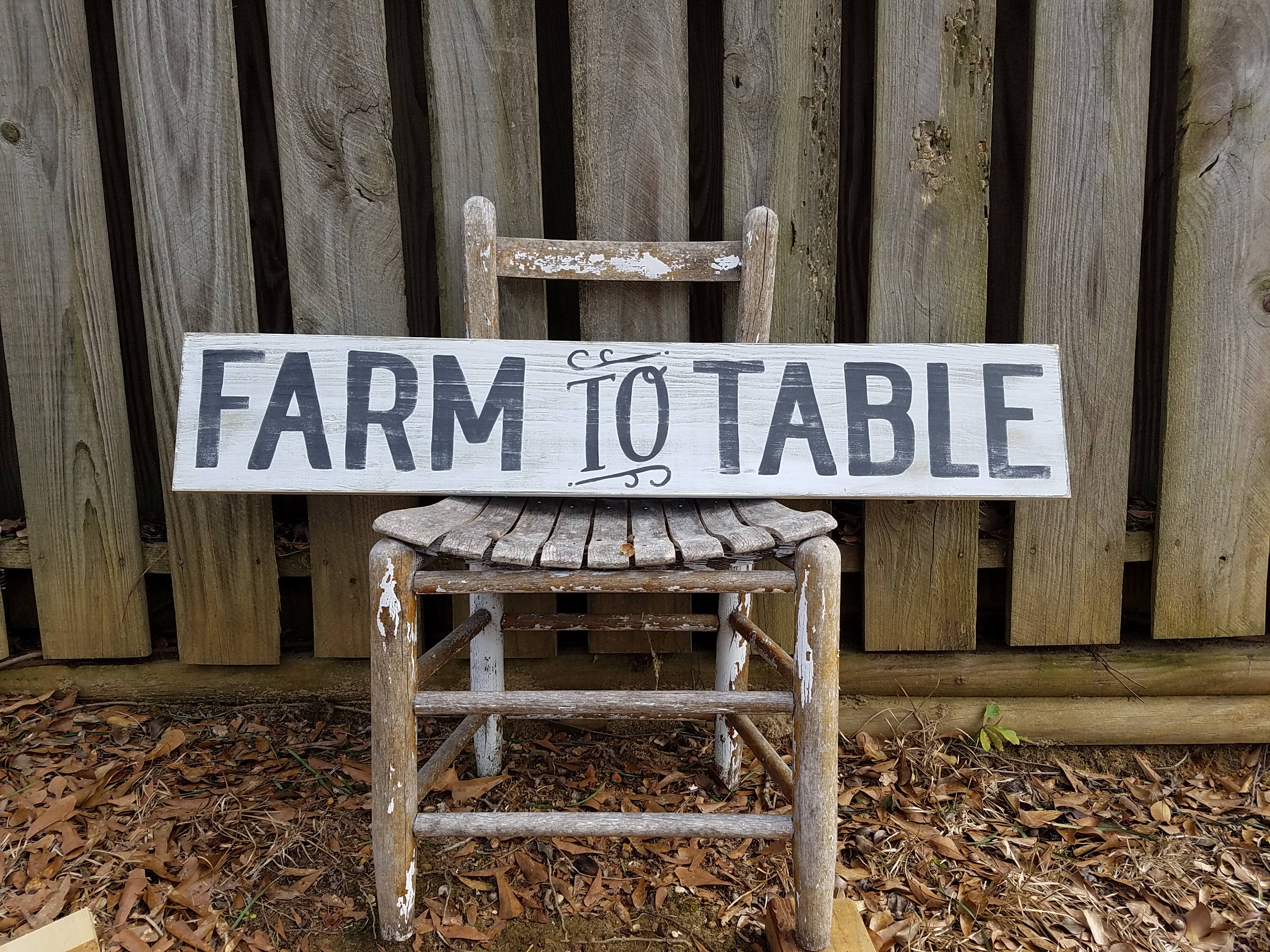 Rustic Farm to Table Wood Sign | Farmhouse Kitchen Decor - Etsy