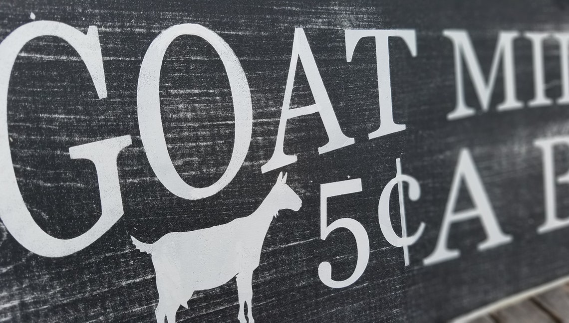 Goat Milk Soap sign goat sign rustic wood sign farmhouse | Etsy