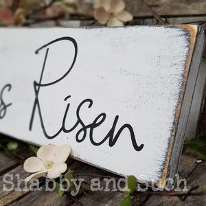 He is Risen Sign, Easter Sign, Rustic Wood Sign, MINI SIGN, Farmhouse ...