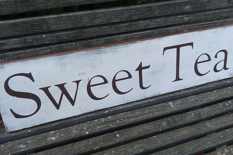 Sweet Tea sign rustic wood sign farmhouse style sign sweet | Etsy