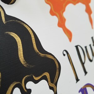 I Put A Spell on You Door Hanger, Halloween Door Hanger, Fall Door ...