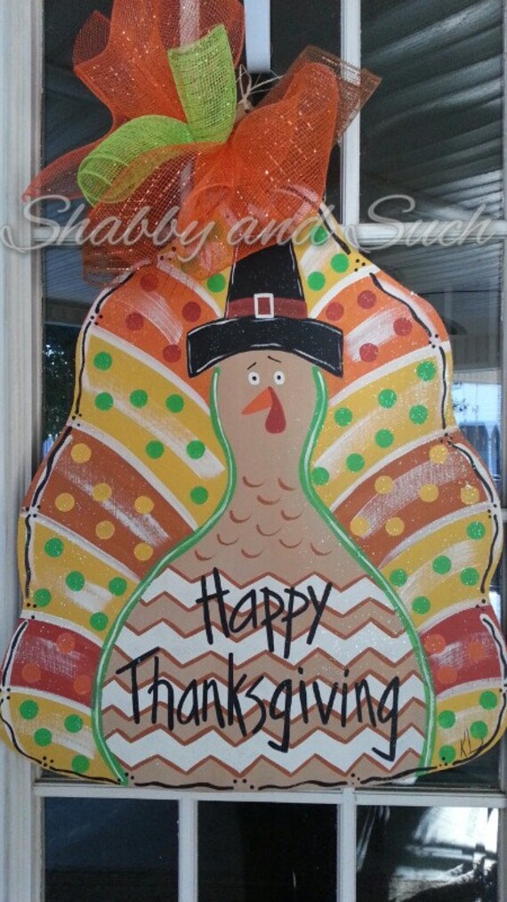 Items Similar To Turkey Door Hanger X Large Door Hanging Wood Door