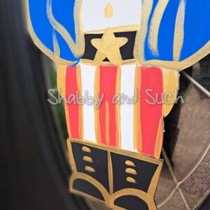 Uncle Sam Door Hanger, Colorful Whimsical Door Hanger, Patriotic Door ...