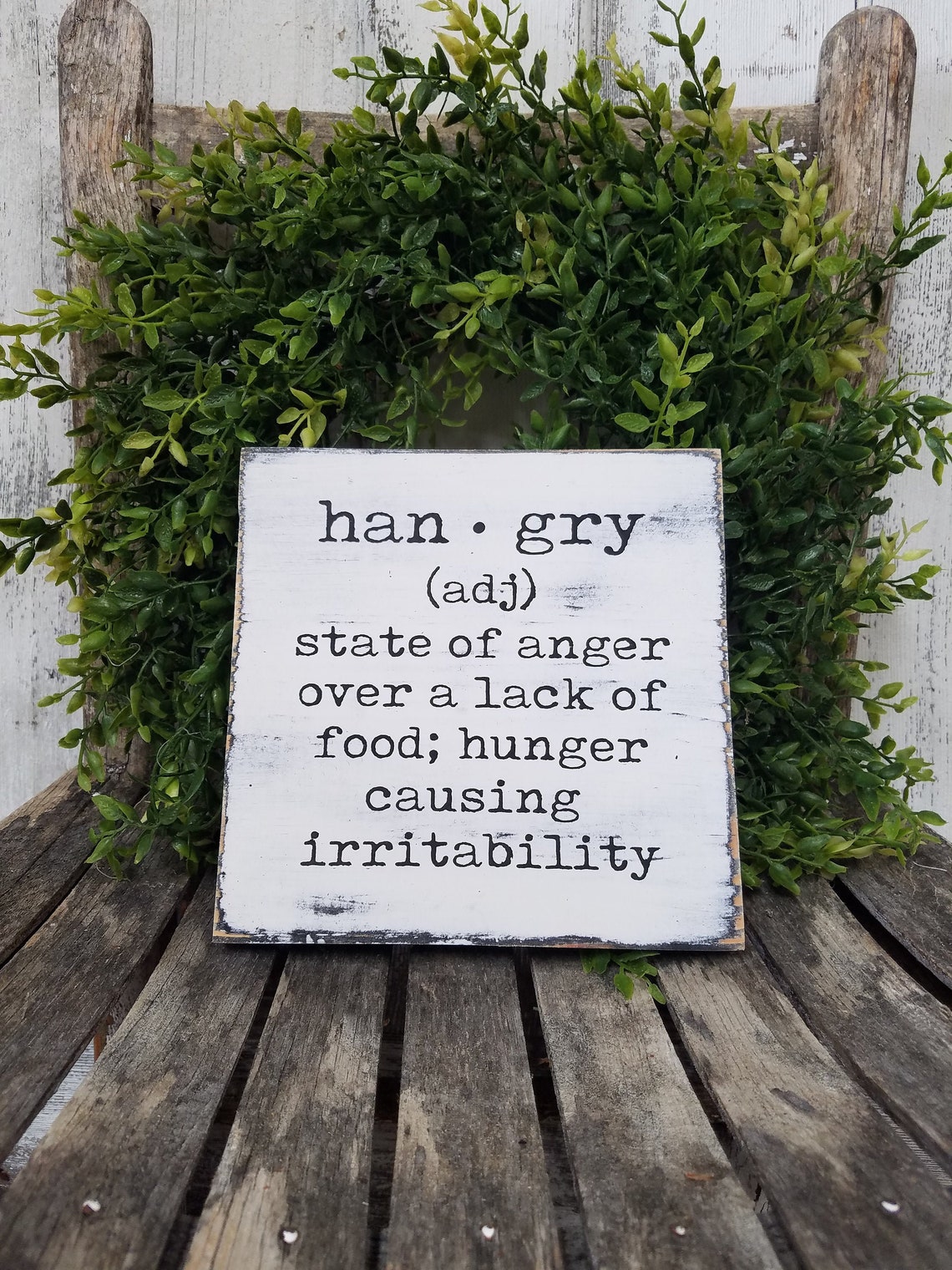 Hangry Sign Hungry Sign Kitchen Sign Funny Kitchen Sign | Etsy