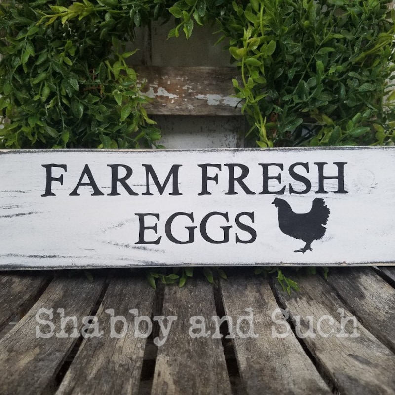 Fresh Farm Eggs Signs - Etsy