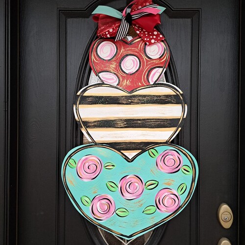 Personalized Door Hanger Valentine's Day Door Hanger - Etsy