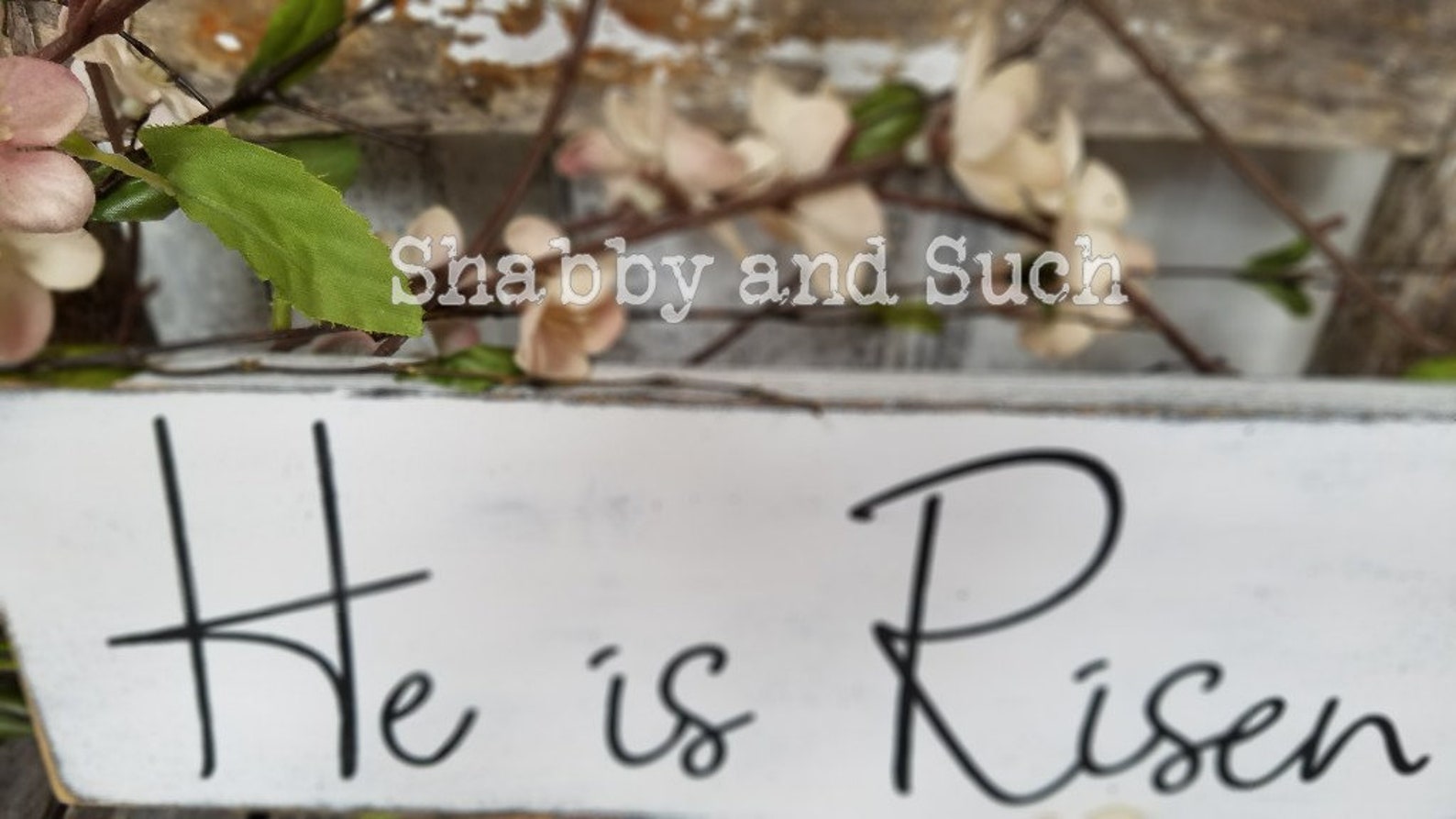 He Is Risen Sign Easter Sign Rustic Wood Sign MINI SIGN | Etsy