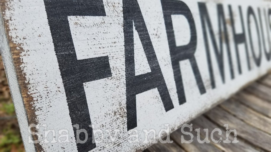Farmhouse Sign Farmhouse Rustic Wood Sign Shabby Farmhouse Sign Farm ...