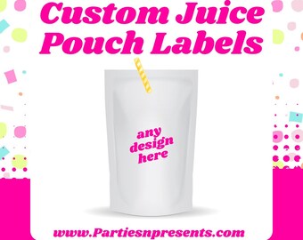 Custom Personalized Capri Sun Juice Pouch Sticker Labels Favors ...