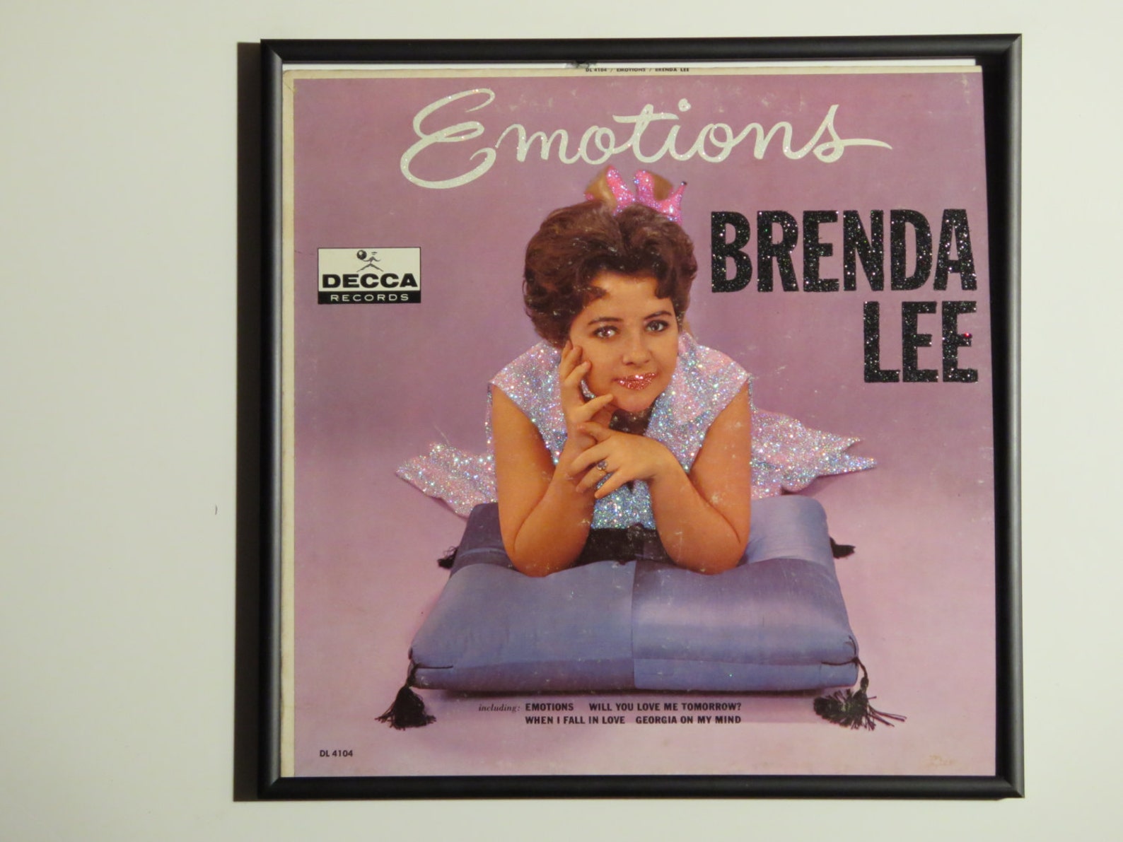 Glittered Record Album - Brenda Lee - Emotions - Etsy