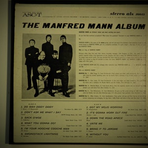 Glittered Record Album - Manfred Mann - the Manfred Mann Album - Etsy