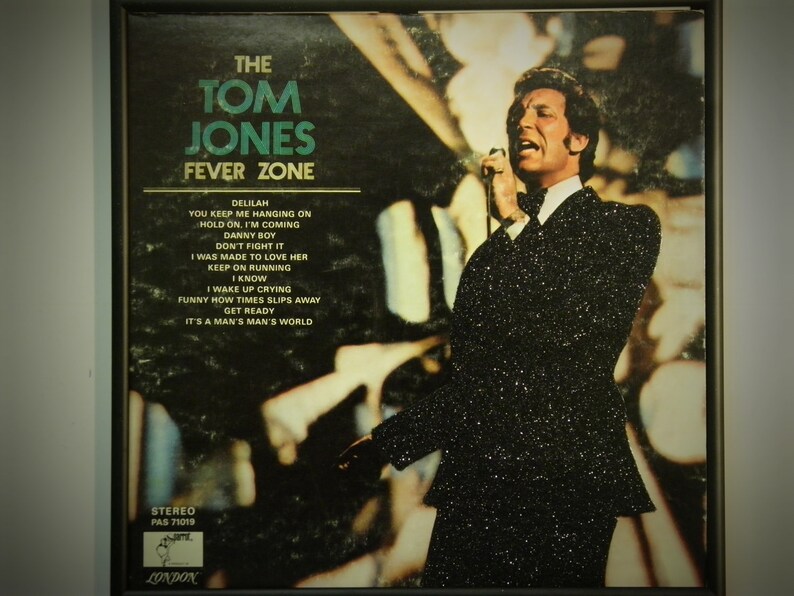 Glittered Record Album Tom Jones - Etsy