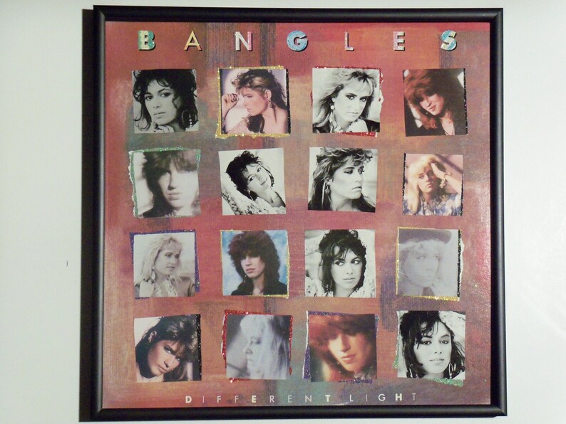 Glittered Record Album - Bangles - Different Light - Etsy