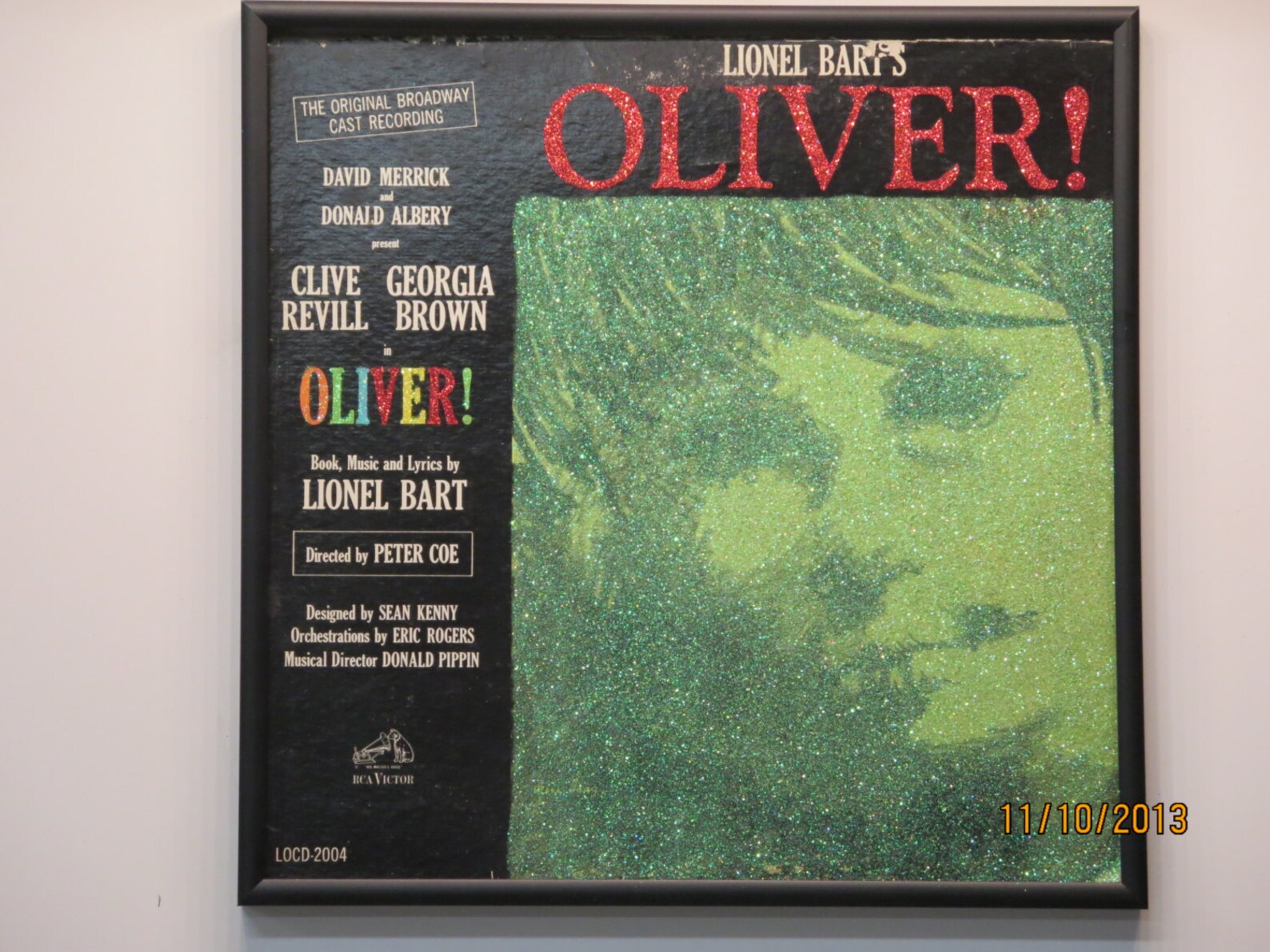 Glittered Record Album - Oliver! - Soundtrack - Etsy