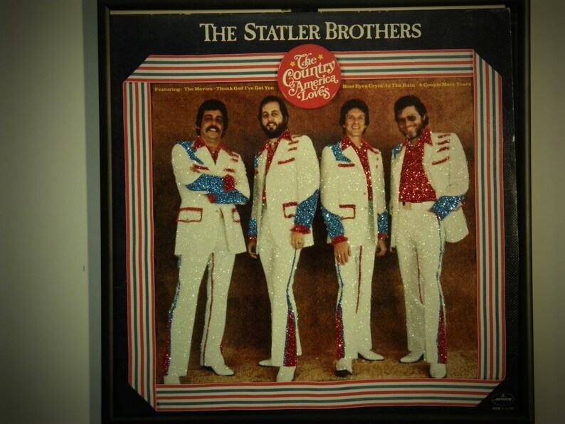 Glittered Record Album - the Statler Brothers - Etsy