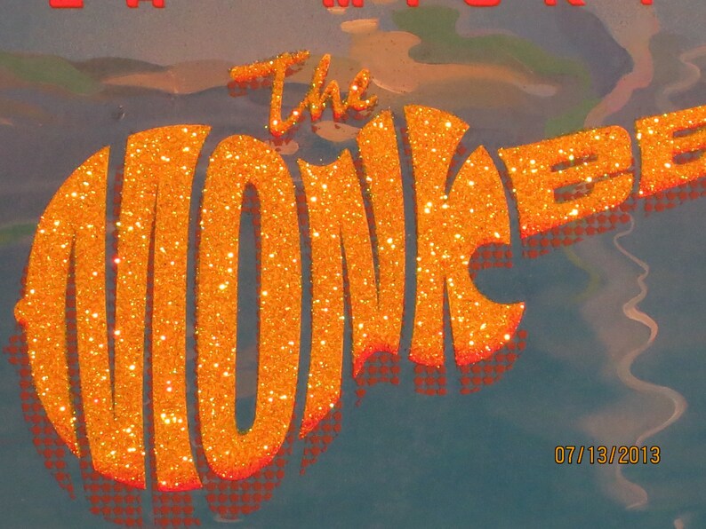 Glittered Record Album the Monkees Pool It - Etsy