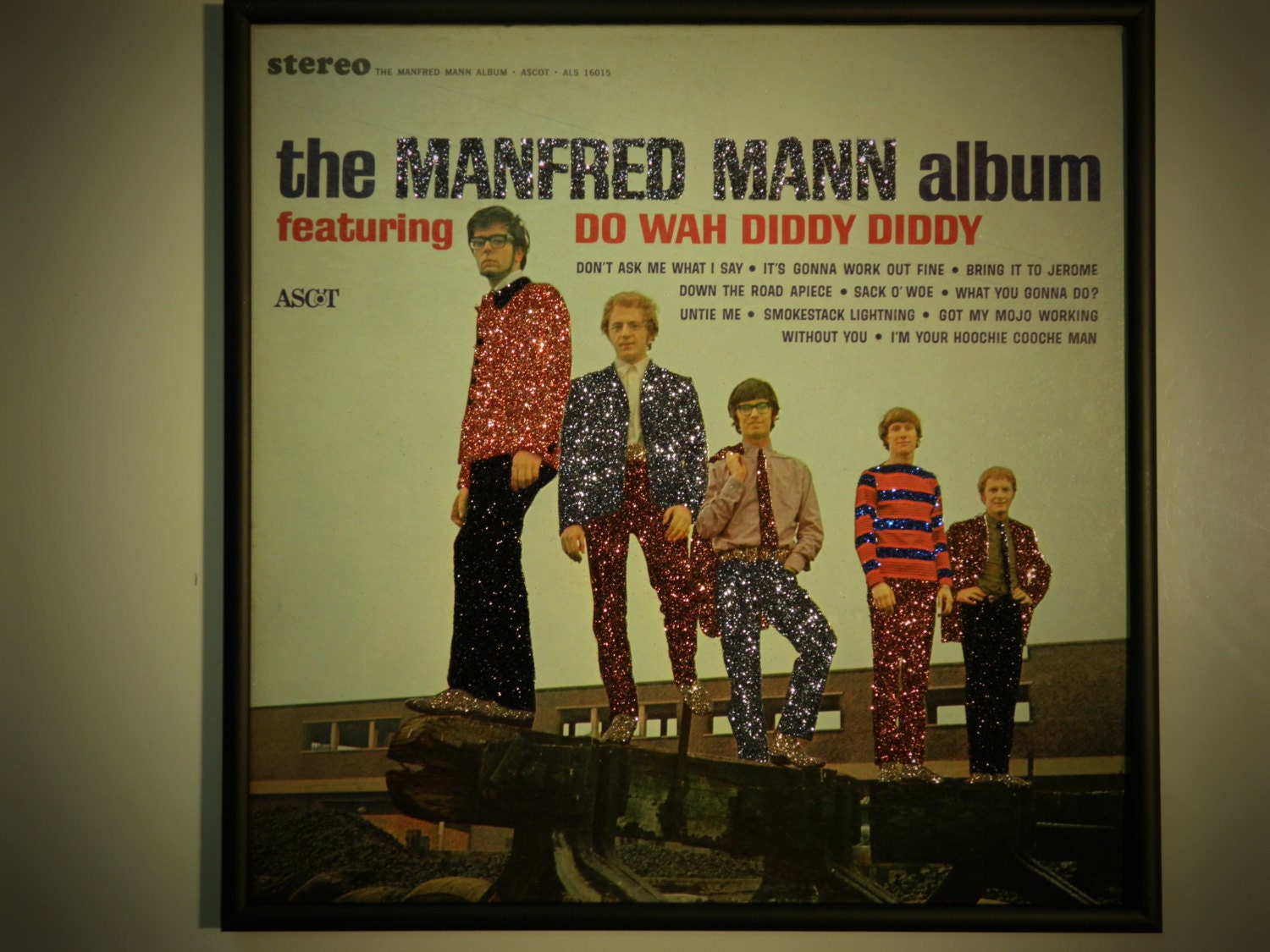 Glittered Record Album Manfred Mann The Manfred Mann Album | Etsy