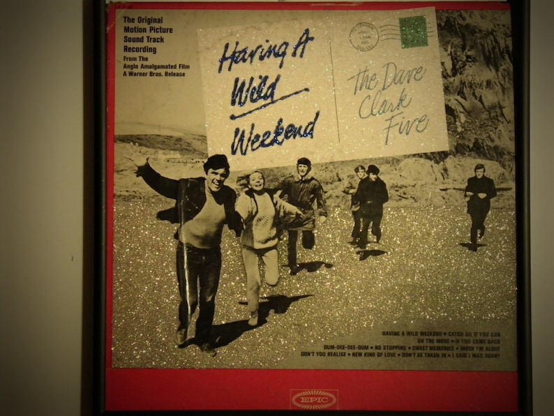 Glittered Record Album - the Dave Clark Five - Having a Wild Weekend - Etsy