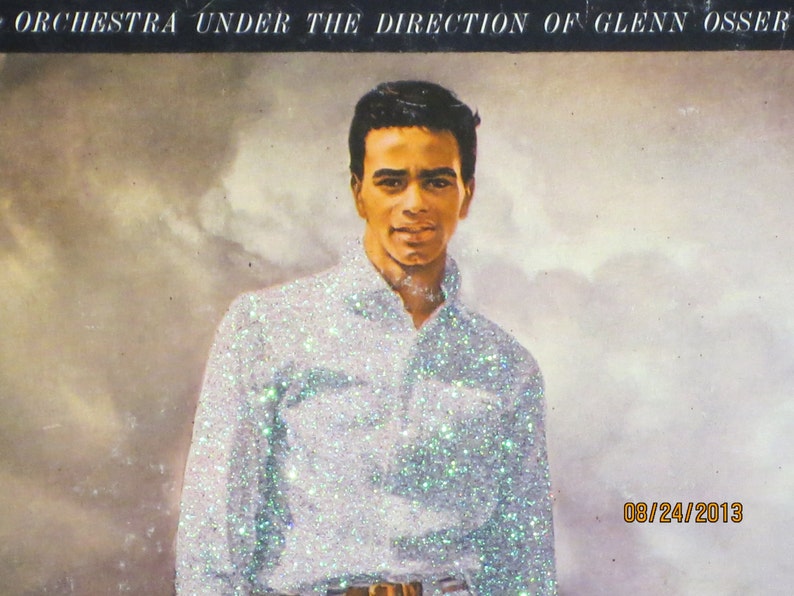 Glittered Record Album - Johnny Mathis - Heavenly - Etsy