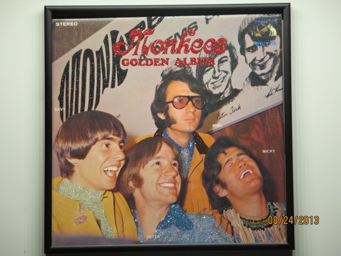 Glittered Record Album Monkees Golden Album NOTE: This - Etsy