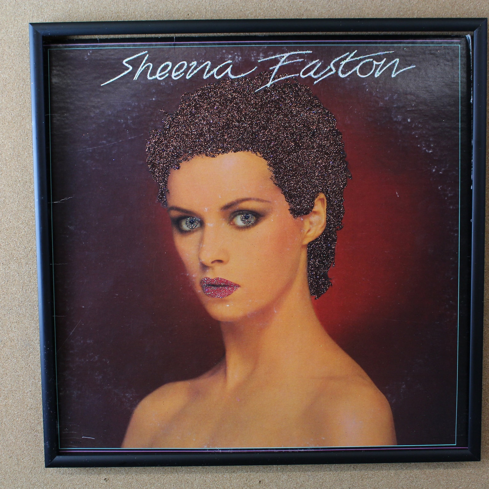 Glittered Record Album - Sheena Easton - Sheena Easton - Etsy