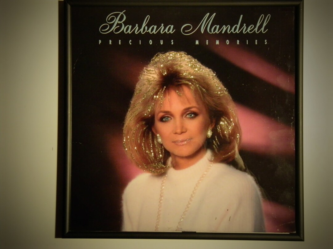 Glittered Record Album - Barbara Mandrell - Precious Memories - Etsy