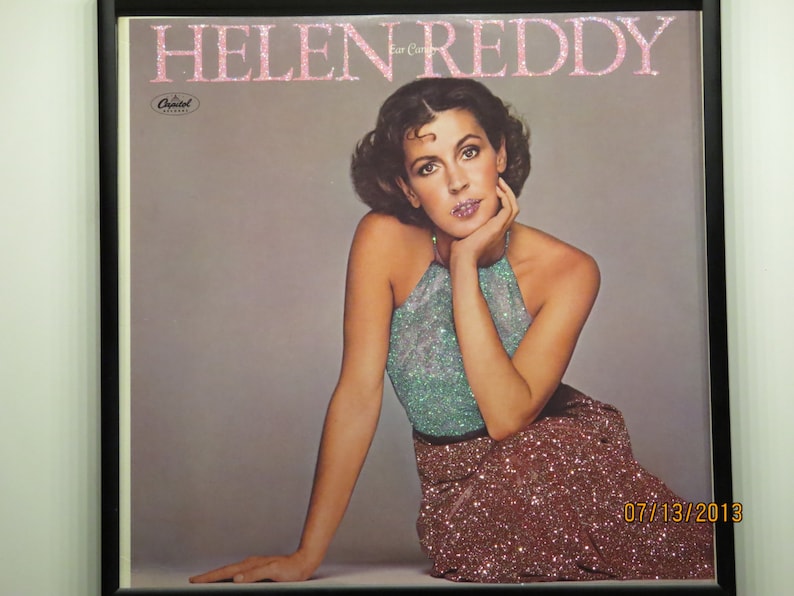 Glittered Record Album Helen Reddy Ear Candy - Etsy