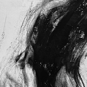 Macabre Haunting Figure Drawing, Falling No. 96 - Etsy