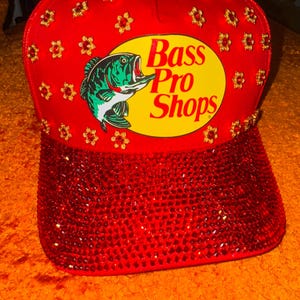Studded/blinged Bass Pro Hat - Etsy
