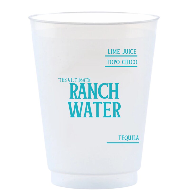 Ranch Water Cups - Etsy