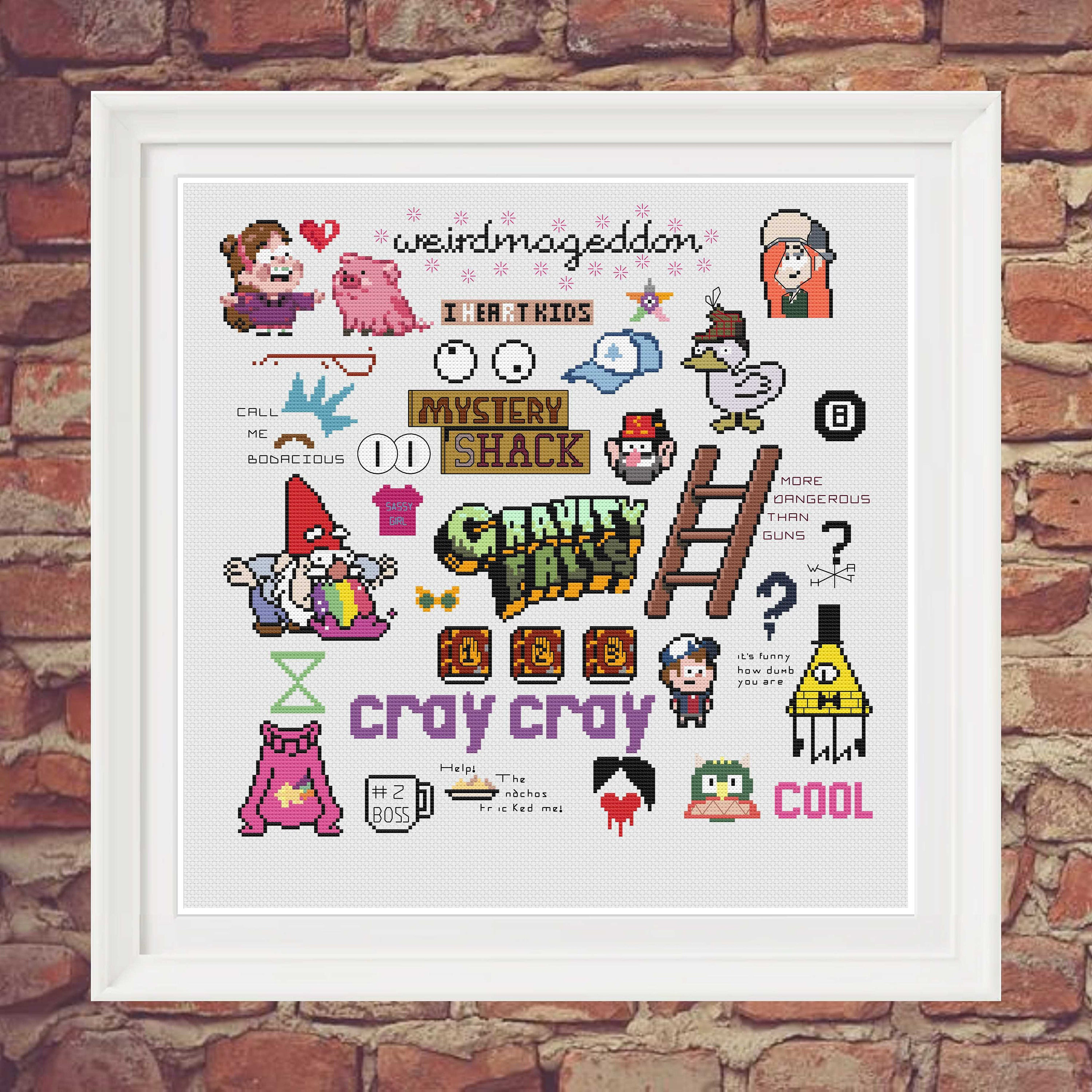 Gravity Falls PDF Cross Stitch Pattern - Etsy