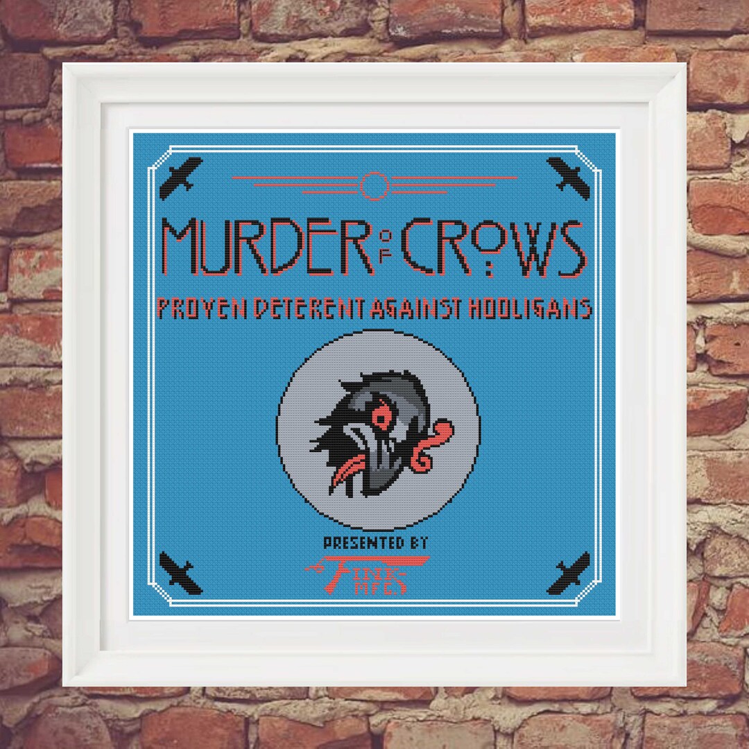Bioshock Vigor Murder of Crows PDF Cross Stitch Pattern - Etsy