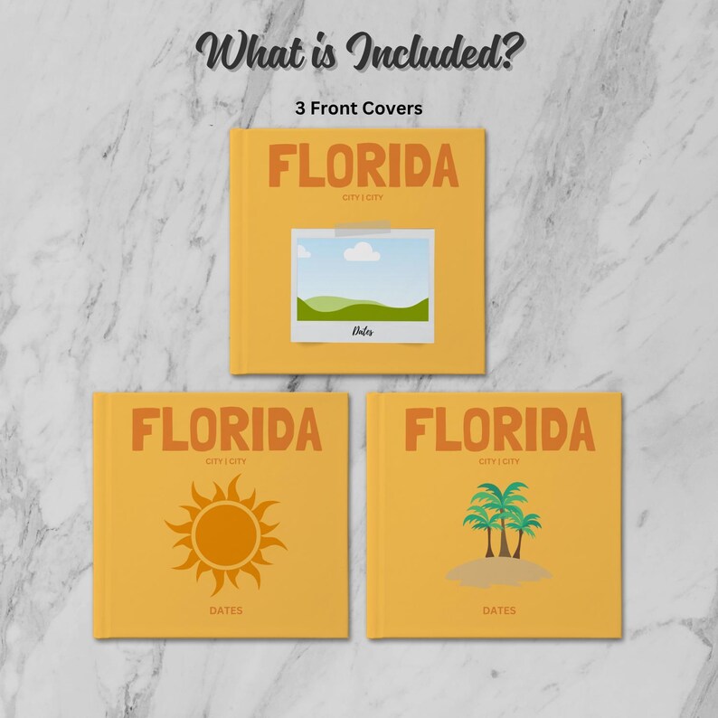 8x8 Travel Photo Book Canva Template, Square Photo Album, Digital ...