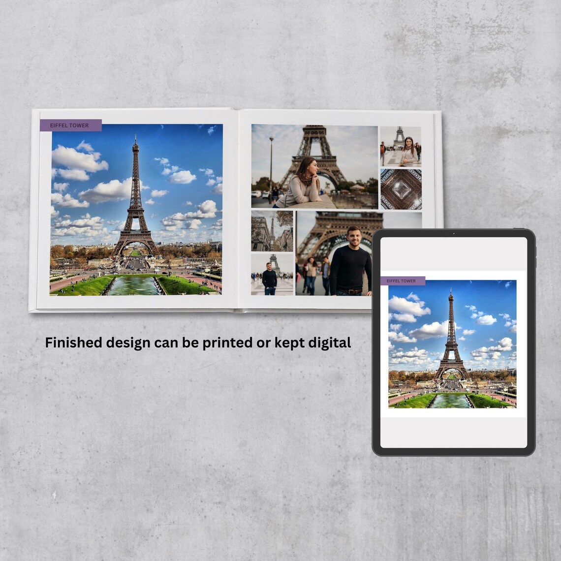 8x8 Travel Photo Book Canva Template, Square Photo Album, Digital ...